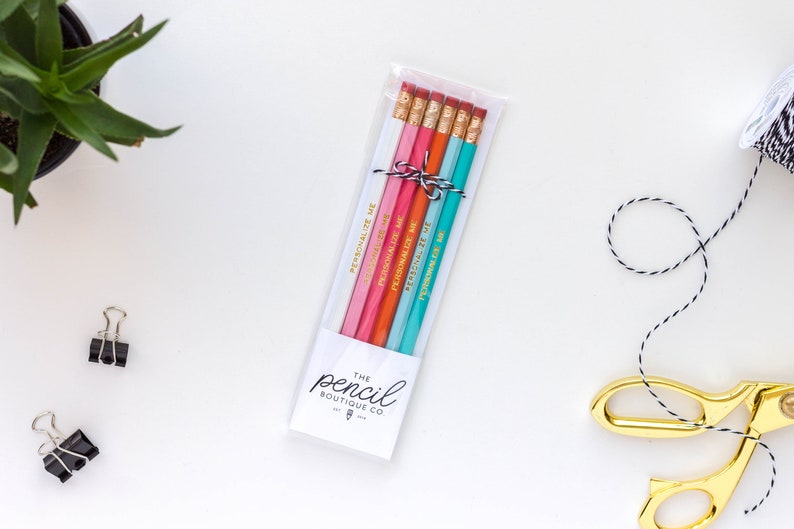 Custom Pencil Set. Personalized Pencils. Stationery Supplies. - Etsy Canada
