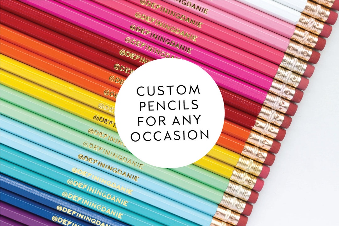 Custom Pencils. Personalized Pencils. Engraved Pencils. Gift for Friend ...
