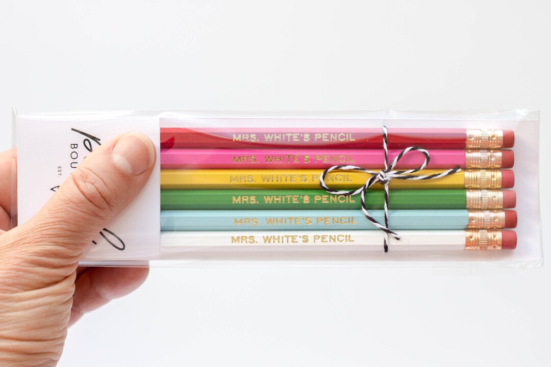Teacher Gift. Custom Pencils for Teacher. Thank You Gift for Teacher ...