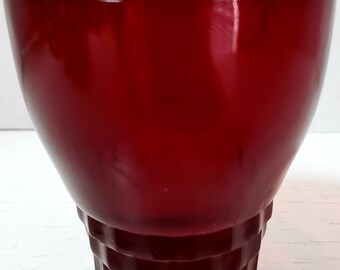 Red depression glass | Etsy