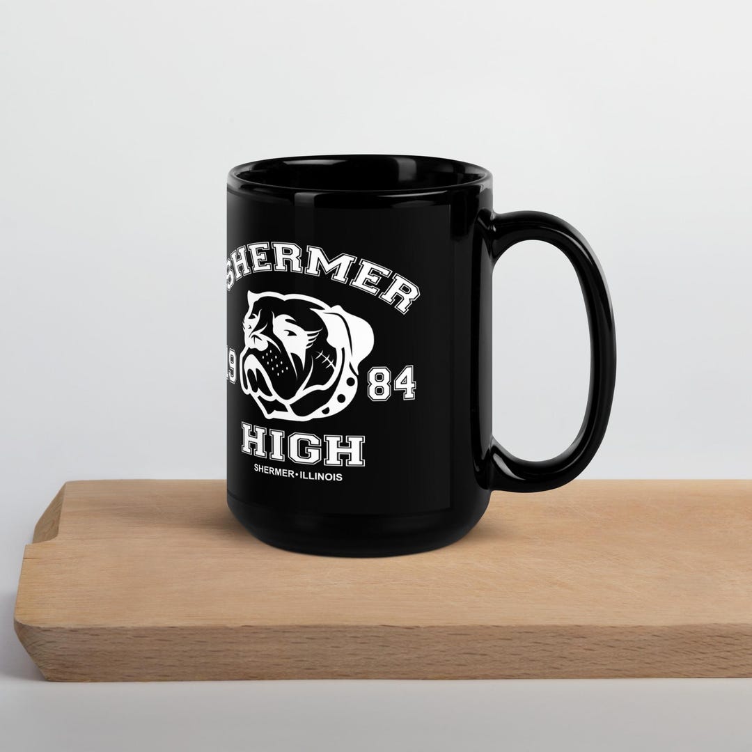 Shermer High - Funny Parody "the Breakfast Club" Stylish Black Glossy ...
