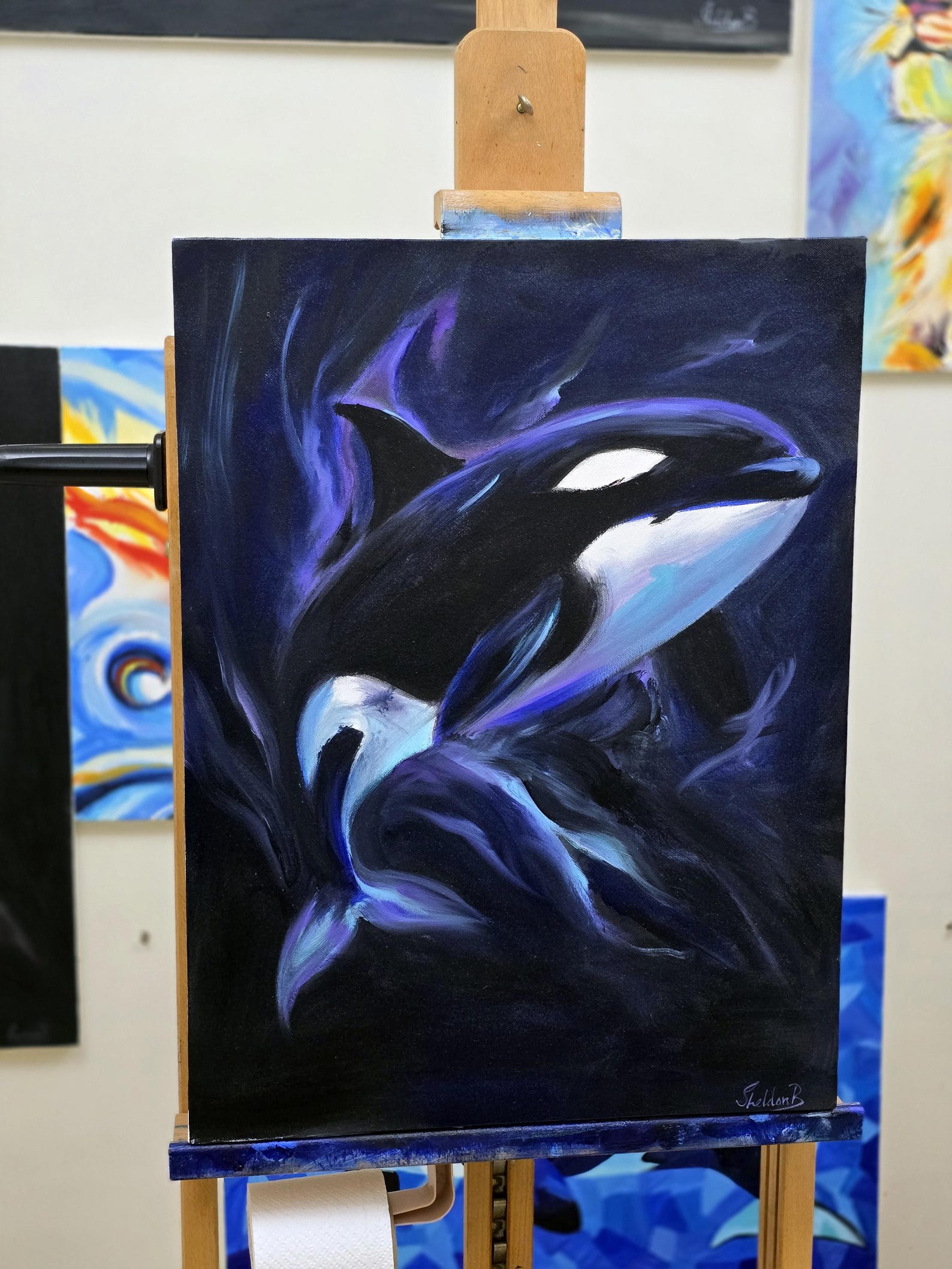 Spirit of the Deep, Original Orca Painting - Etsy