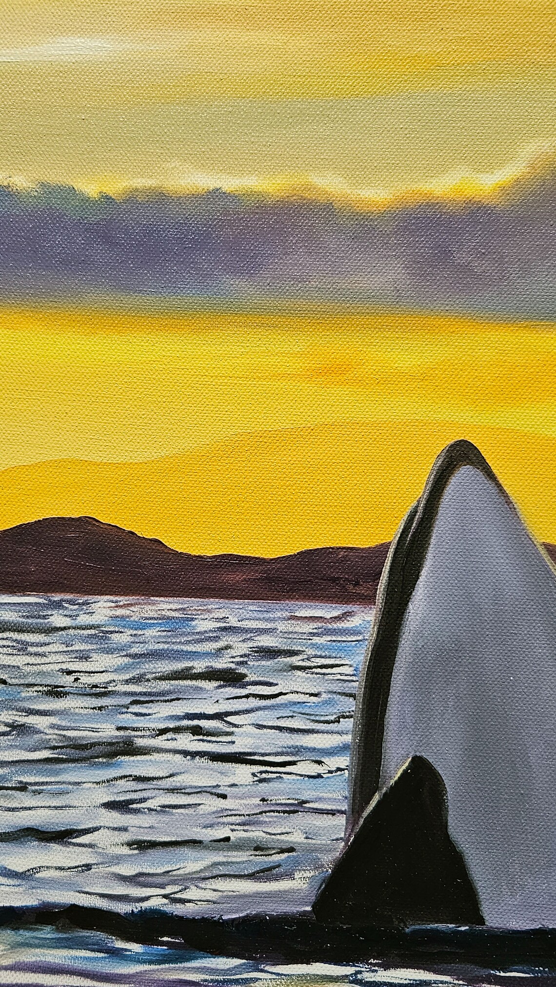 Morning Glory, 18 X 24 Inches, Oil on Canvas, Orca Killer Whale - Etsy