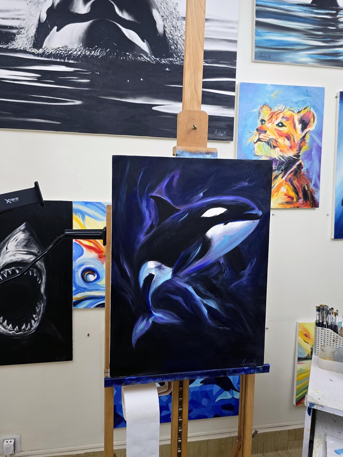 Spirit of the Deep, Original Orca Painting - Etsy