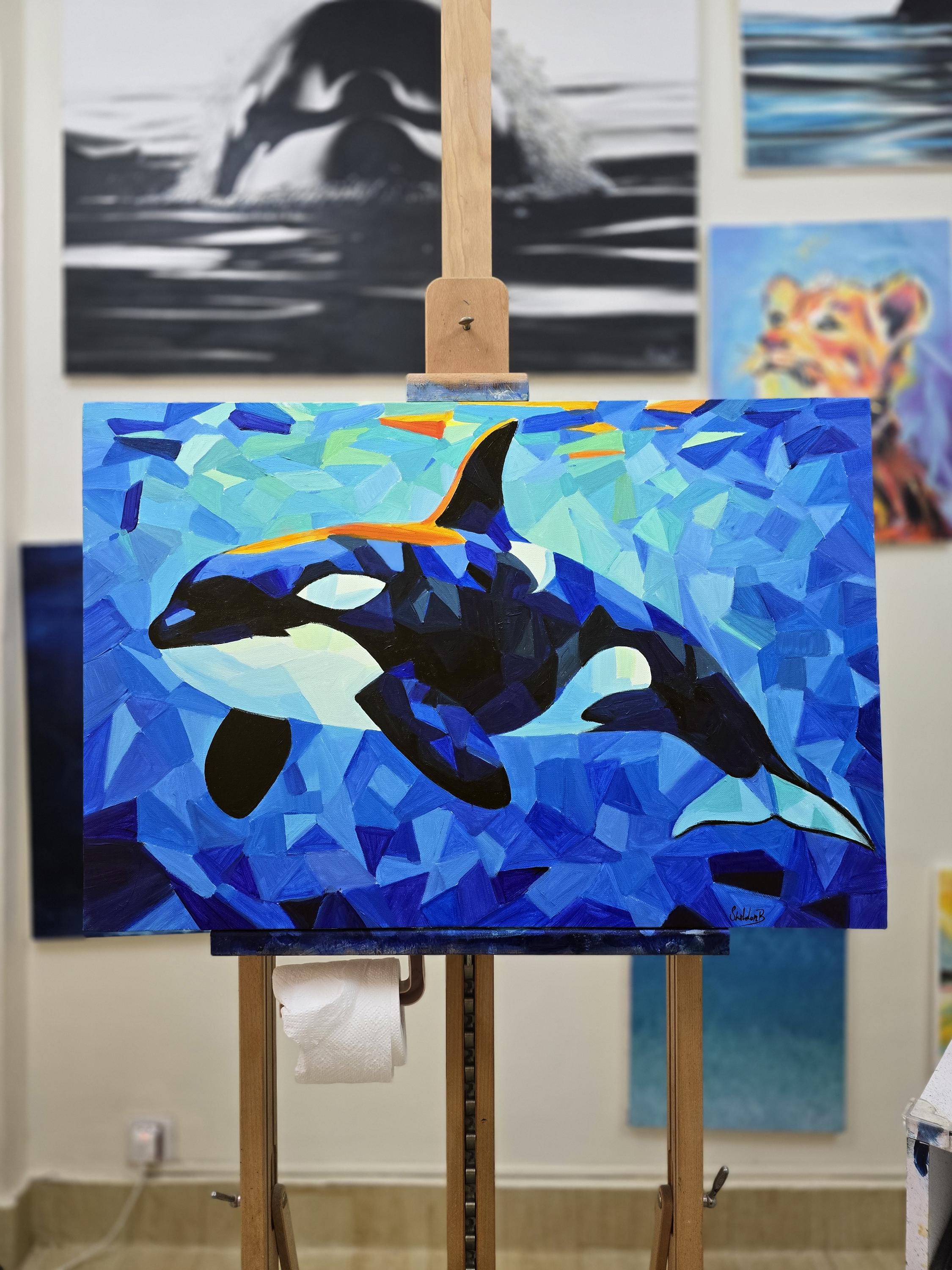 Orca in Mosaic - Etsy