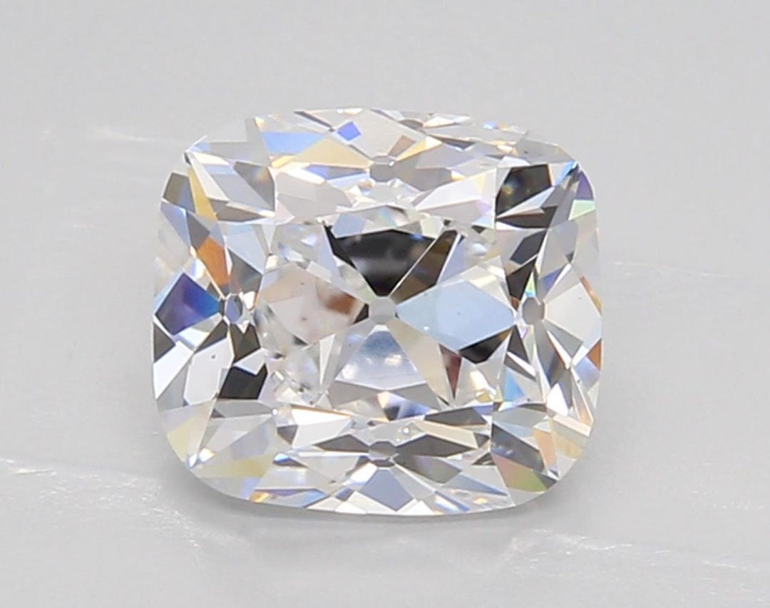 2.17 CT Old Mine Cushion Cut Lab Grown Diamond for Engagement Ring - Etsy