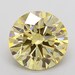 5 CT Yellow Round Lab Grown Diamond for Engagement Ring - Etsy