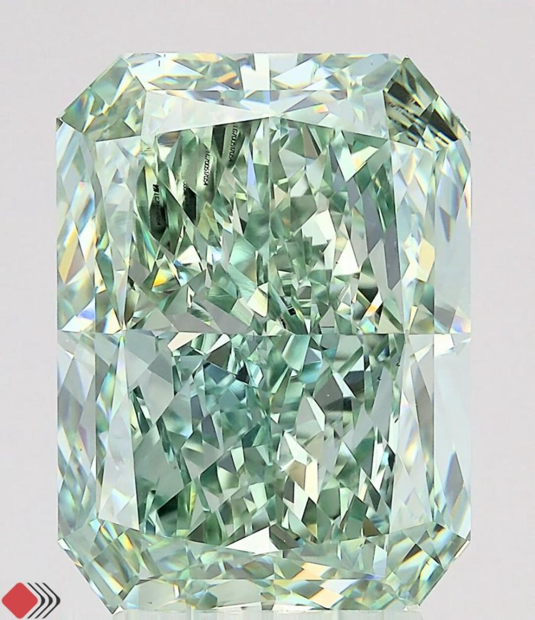 5 CT Green Radiant Cut Lab Grown Diamond for Engagement Ring or ...