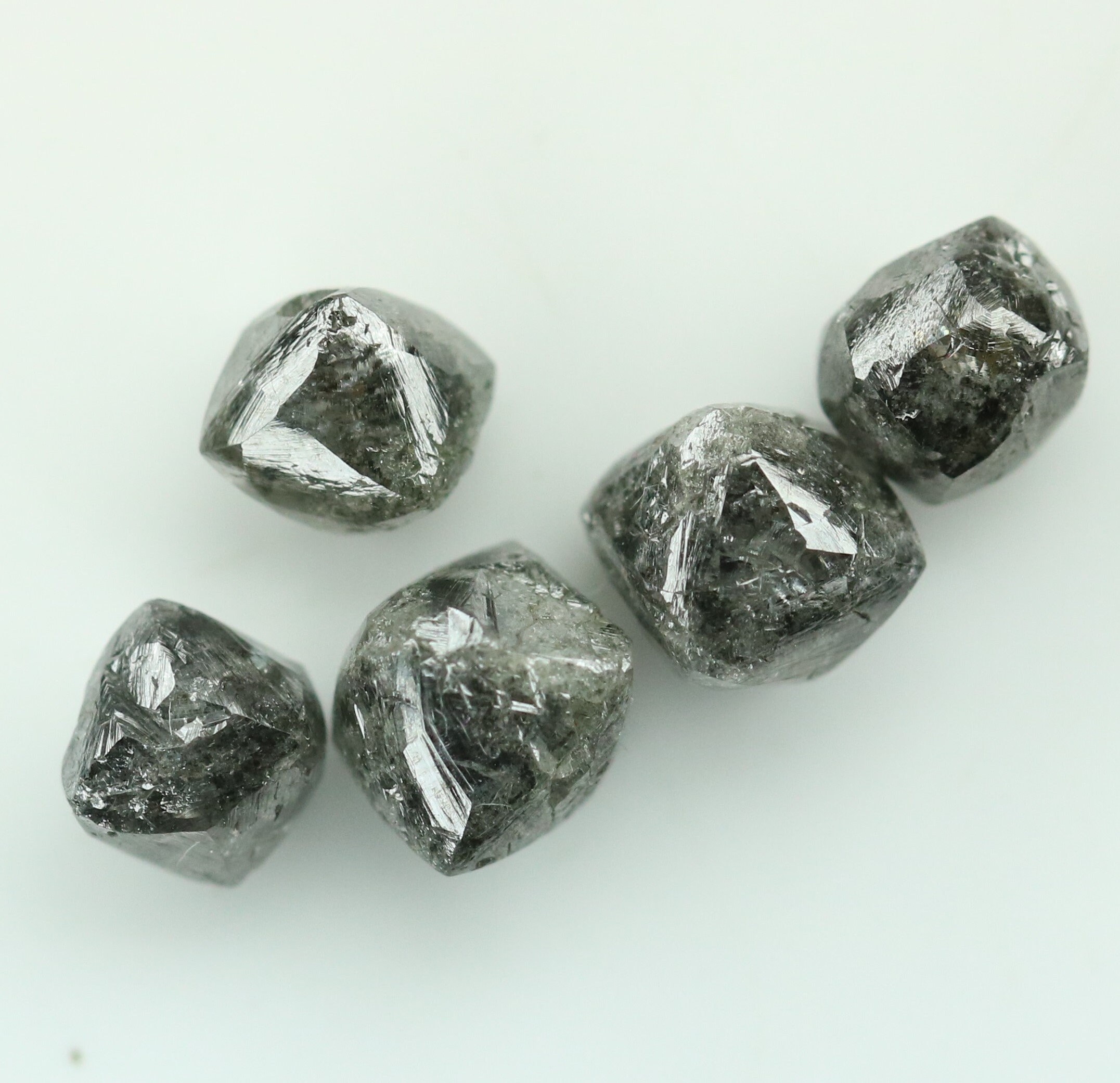 Raw Stone 3.28 Carat Real Natural Black Grey Color Crystal | Etsy