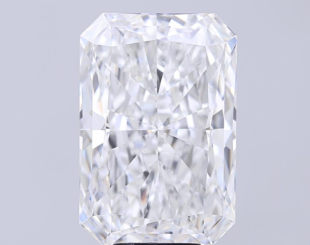 10 CT Radiant Cut Lab Created Diamond for Engagement Solitaire Ring - Etsy