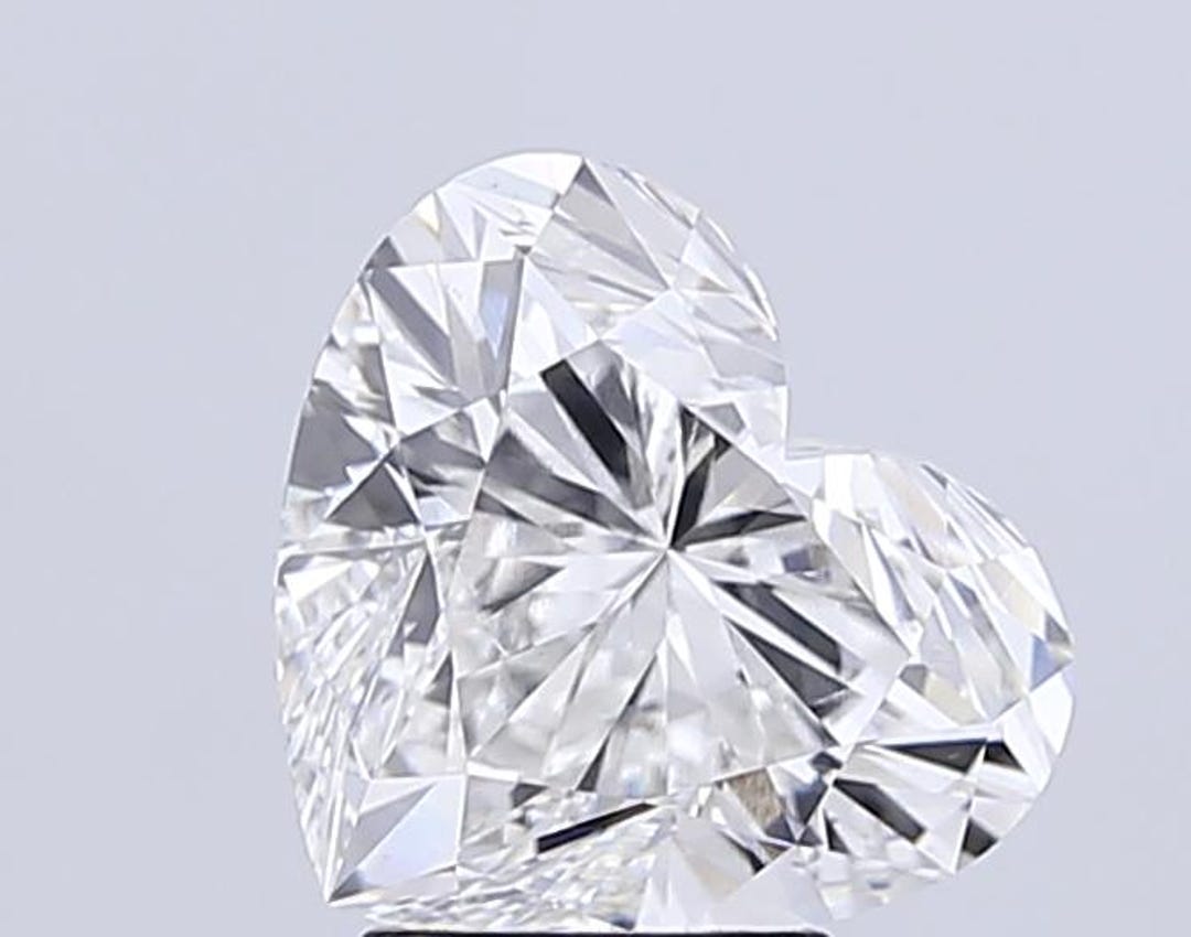 4 CT Heart Shape Lab Grown Diamond for Engagement Ring - Etsy