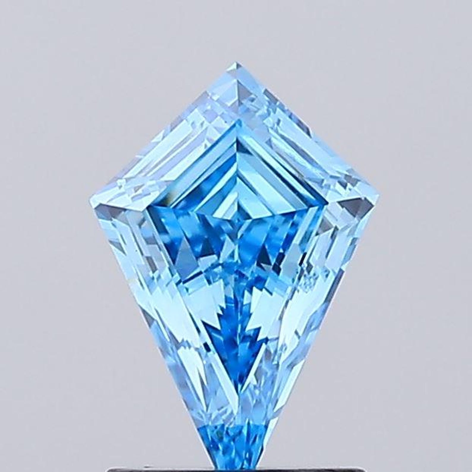 1.13 CT Blue Kite Cut Lab Grown Diamond for Engagement Ring | Custom ...