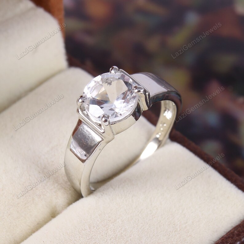 Rock Crystal Quartz Ring-handmade-ethnic-authentic Crystal - Etsy