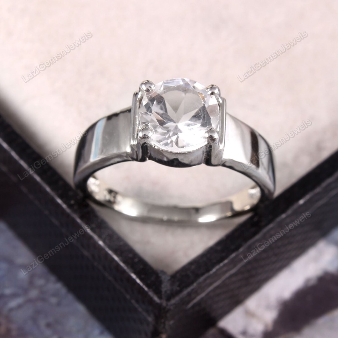 Rock Crystal Quartz Ring-handmade-ethnic-authentic Crystal Quartz ...