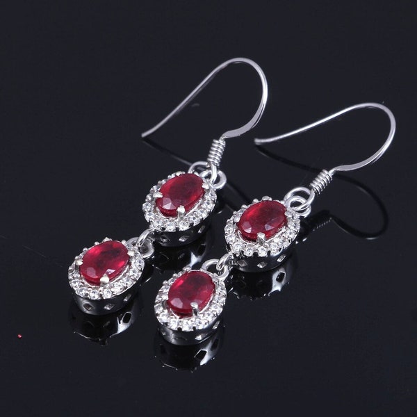 Ruby Earrings - Etsy