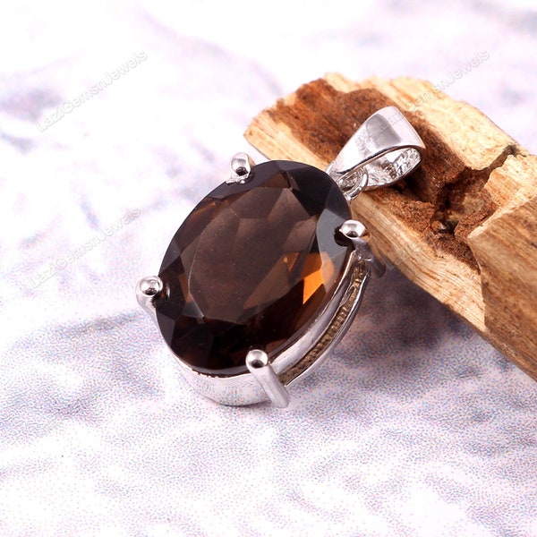 Smoky Quartz Pendant - Etsy