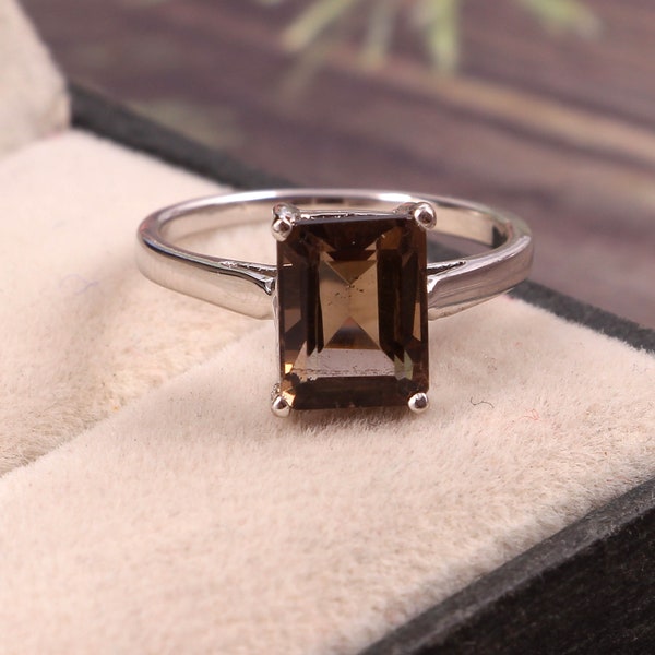Smoky Quartz Ring - Etsy