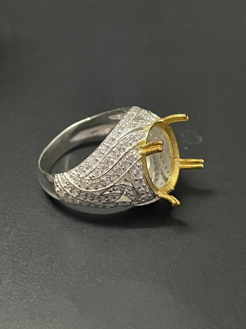 10x12mmmoval Cut Semi Mount Ring-unset Semi Mount Ring-without Gemstone ...