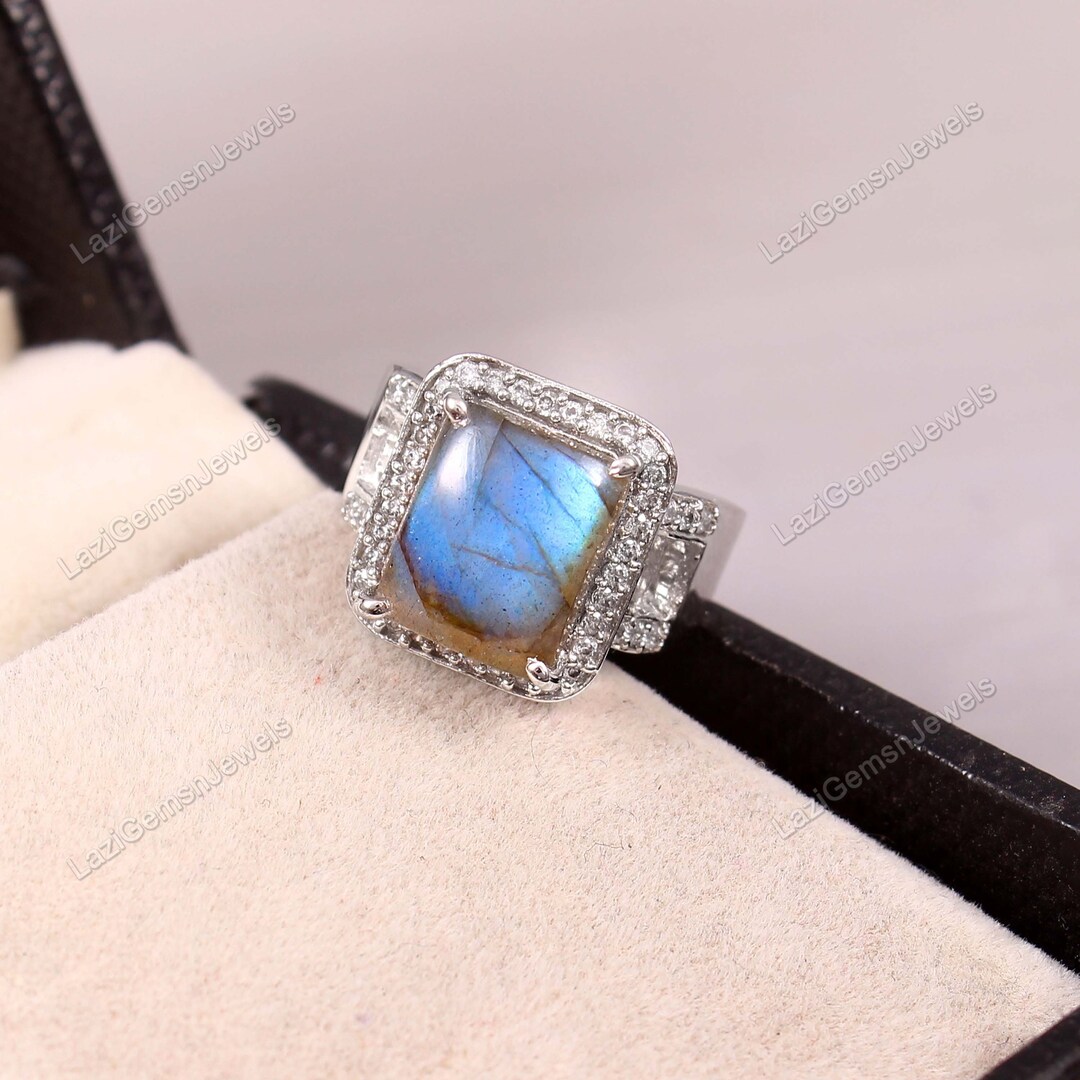Labradorite Ring, Sterling Silver Ring, Ring for Women, Statement Ring ...