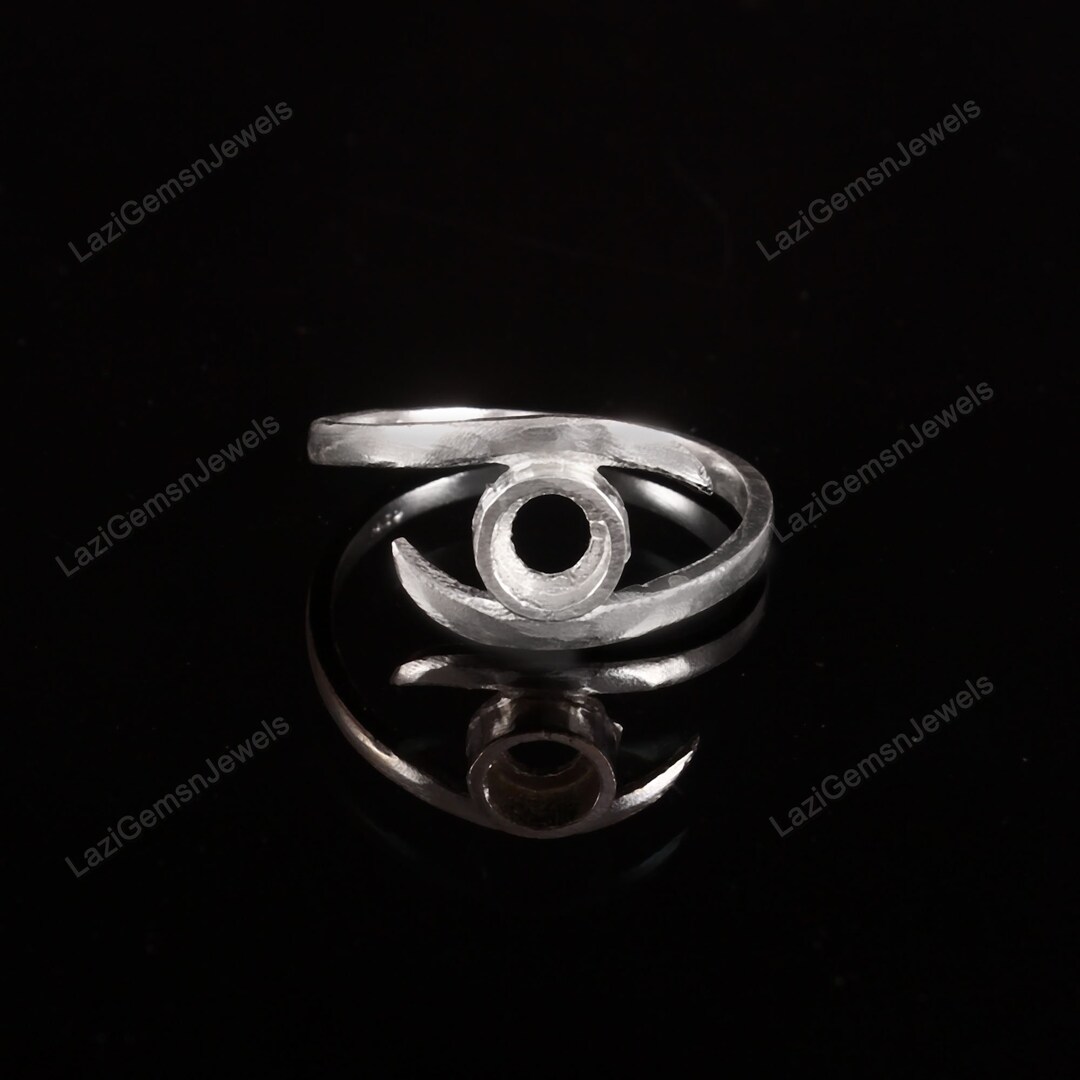 5MM to 12MM Round Semi Mount Ring, Personalized Wedding Ring, 925 ...