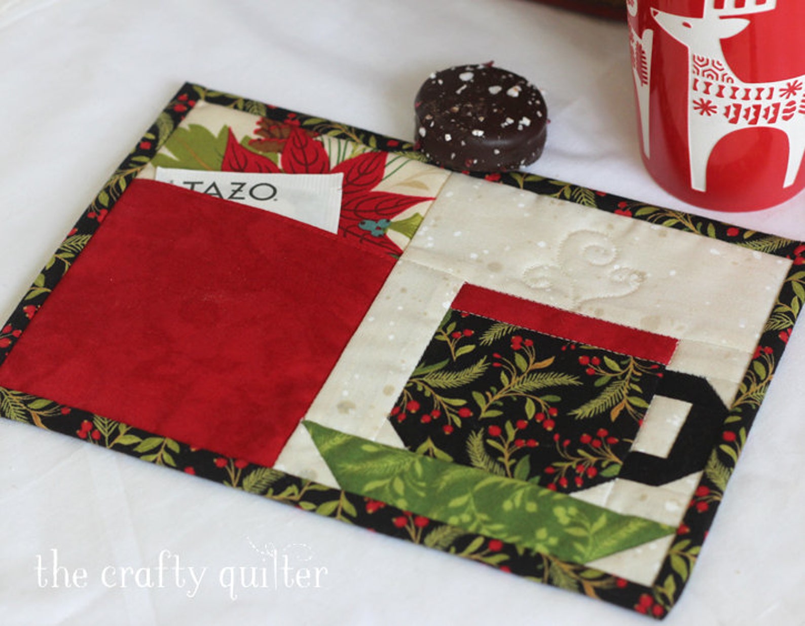 Christmas Pocket Mug Rug - Etsy