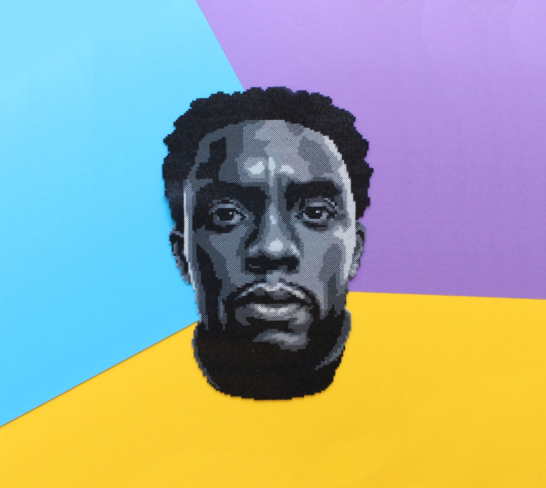 Chadwick Boseman Black Panther Marvel Retrato Portrait - Etsy