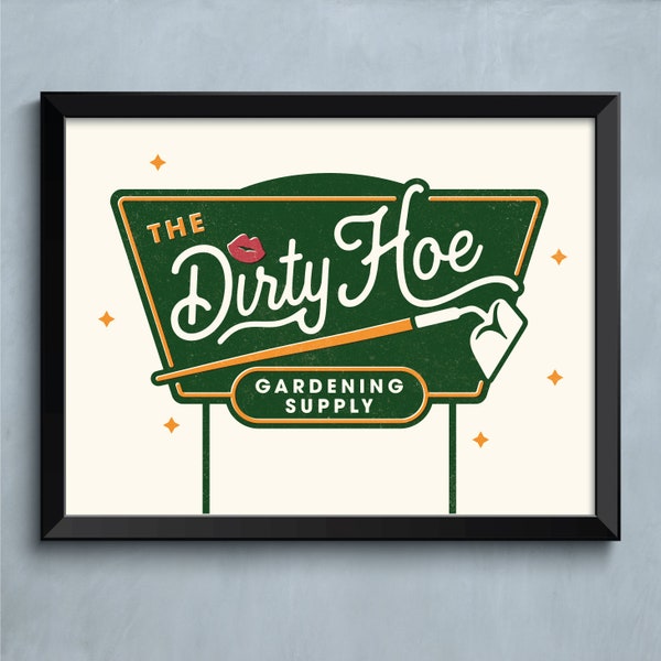 Dirty Hoe Print - Etsy