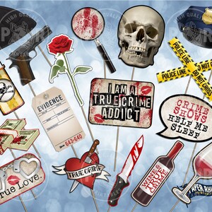 True Crime Party Photo Booth Props - Love Investigation Discovery ...