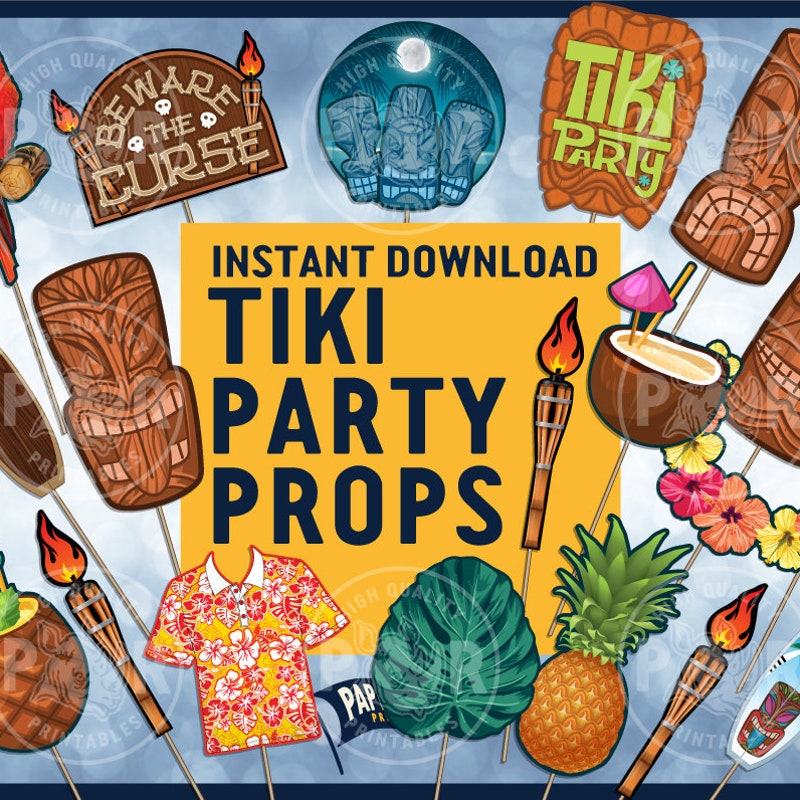 Hawaiian Photo Props - Etsy