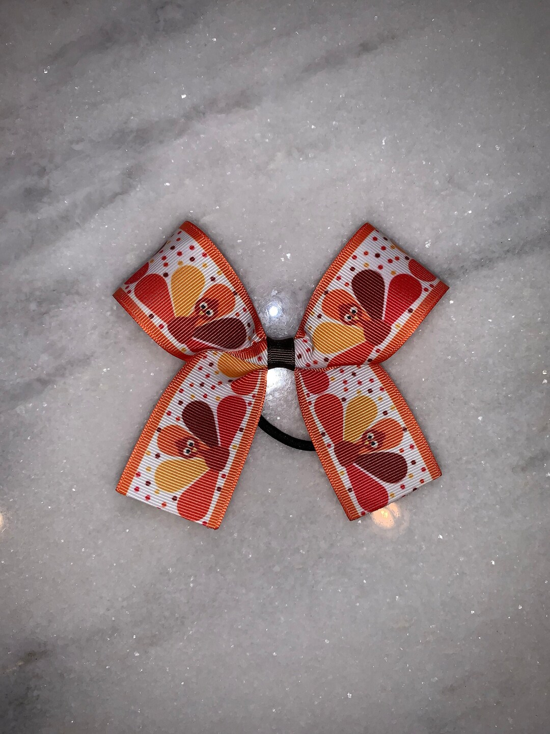 Medium Thanksgiving Turkey Bow, Thanksgiving Outfit, Fall Colors - Etsy