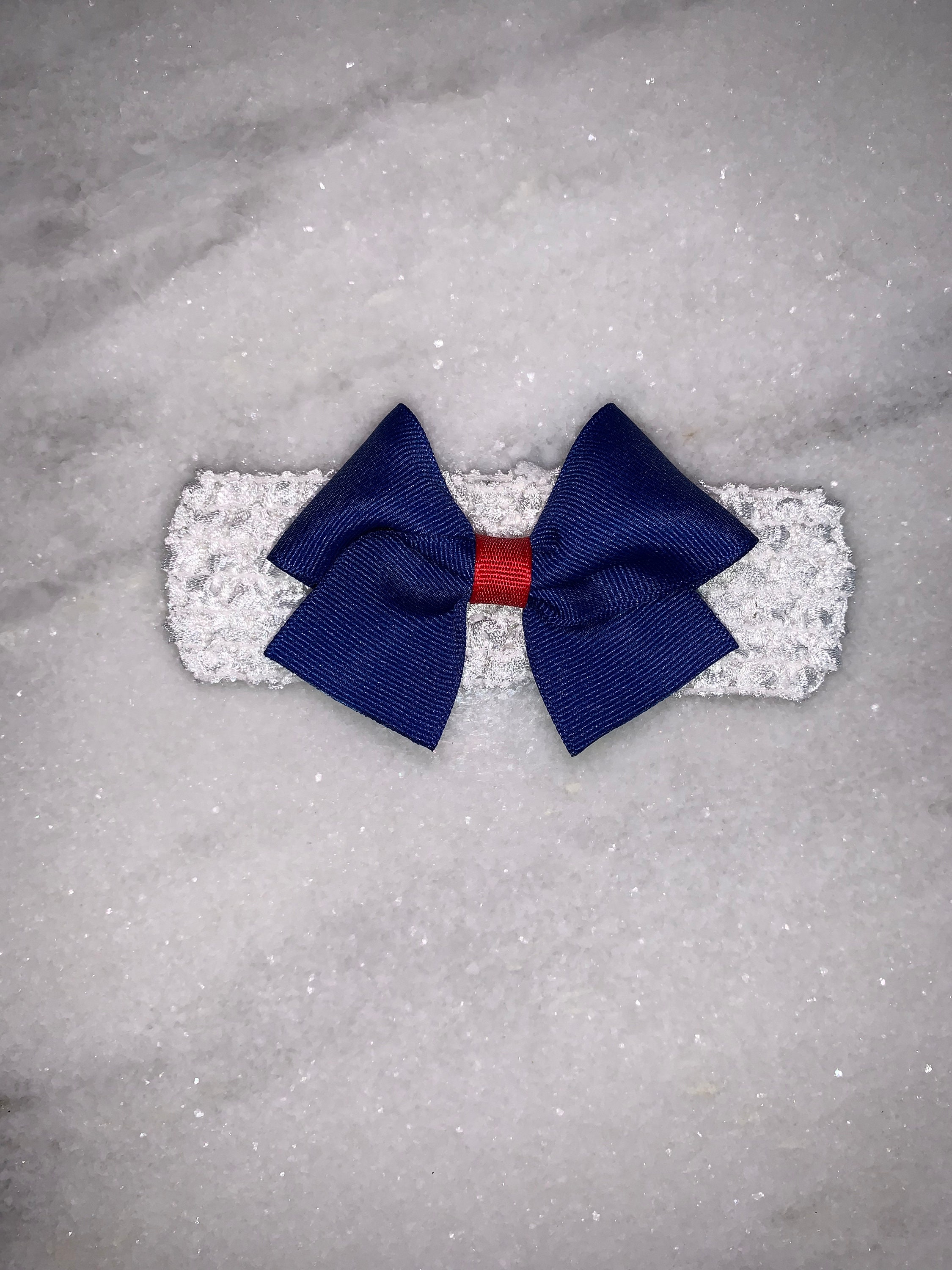 Mini Blue KU Jayhawks Inspired Clip Bow, Crochet Headband Option - Etsy