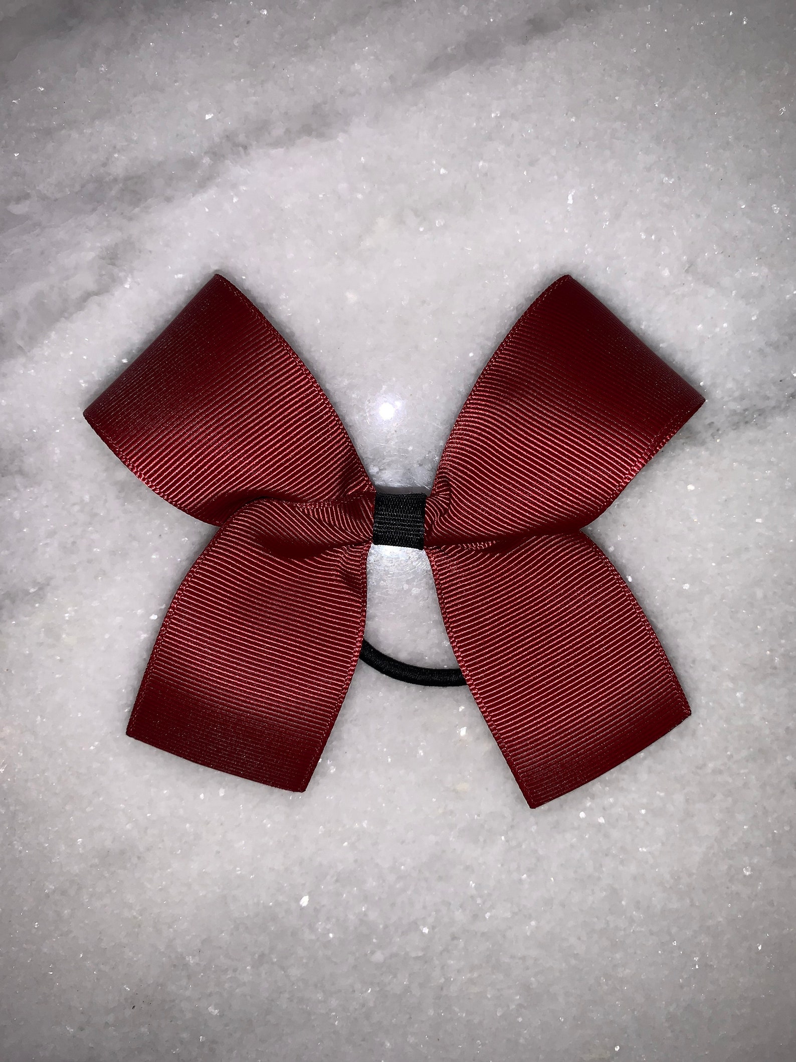 Medium Maroon (burgundy) Bow, Hair Tie Bow - Etsy