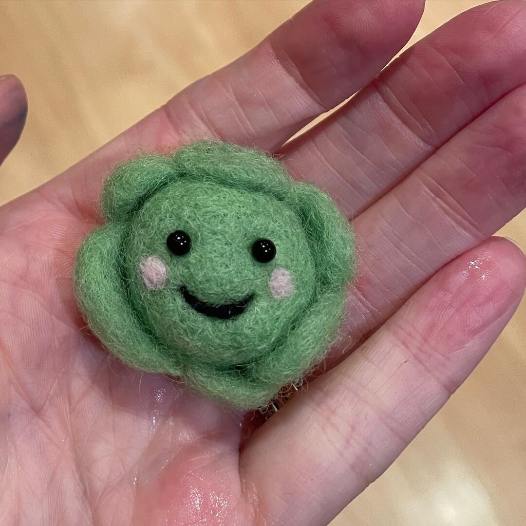 Brussel Sprout - Sprout - Christmas - Decoration - Bauble - Wool - Felt ...