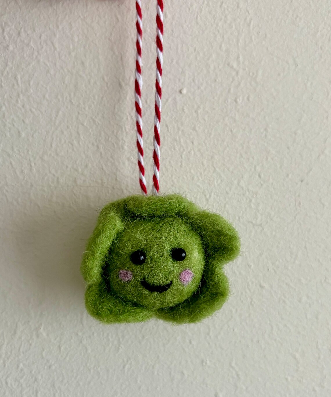 Brussel Sprout - Sprout - Christmas - Decoration - Bauble - Wool - Felt ...