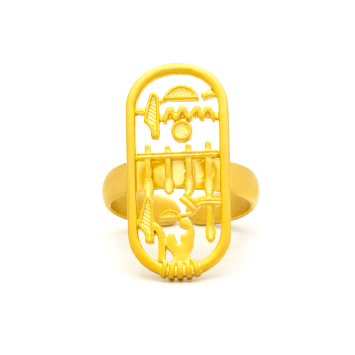 Nefertiti Ring - Ancient Egypt Hieroglyph - Handmade 925 Silver - Khatt ...