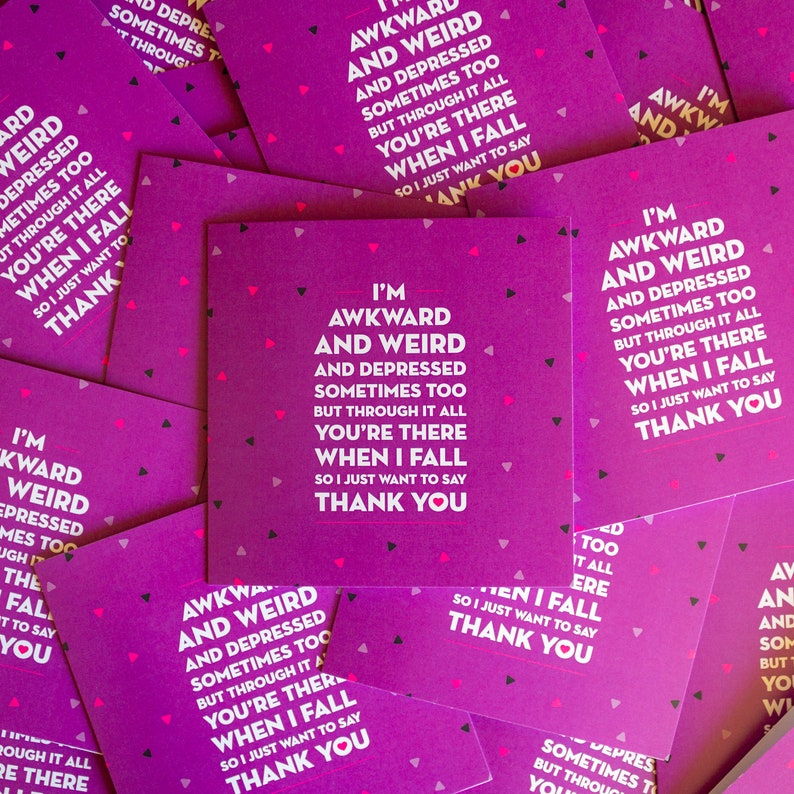 I'm Awkward Greeting Card - Etsy