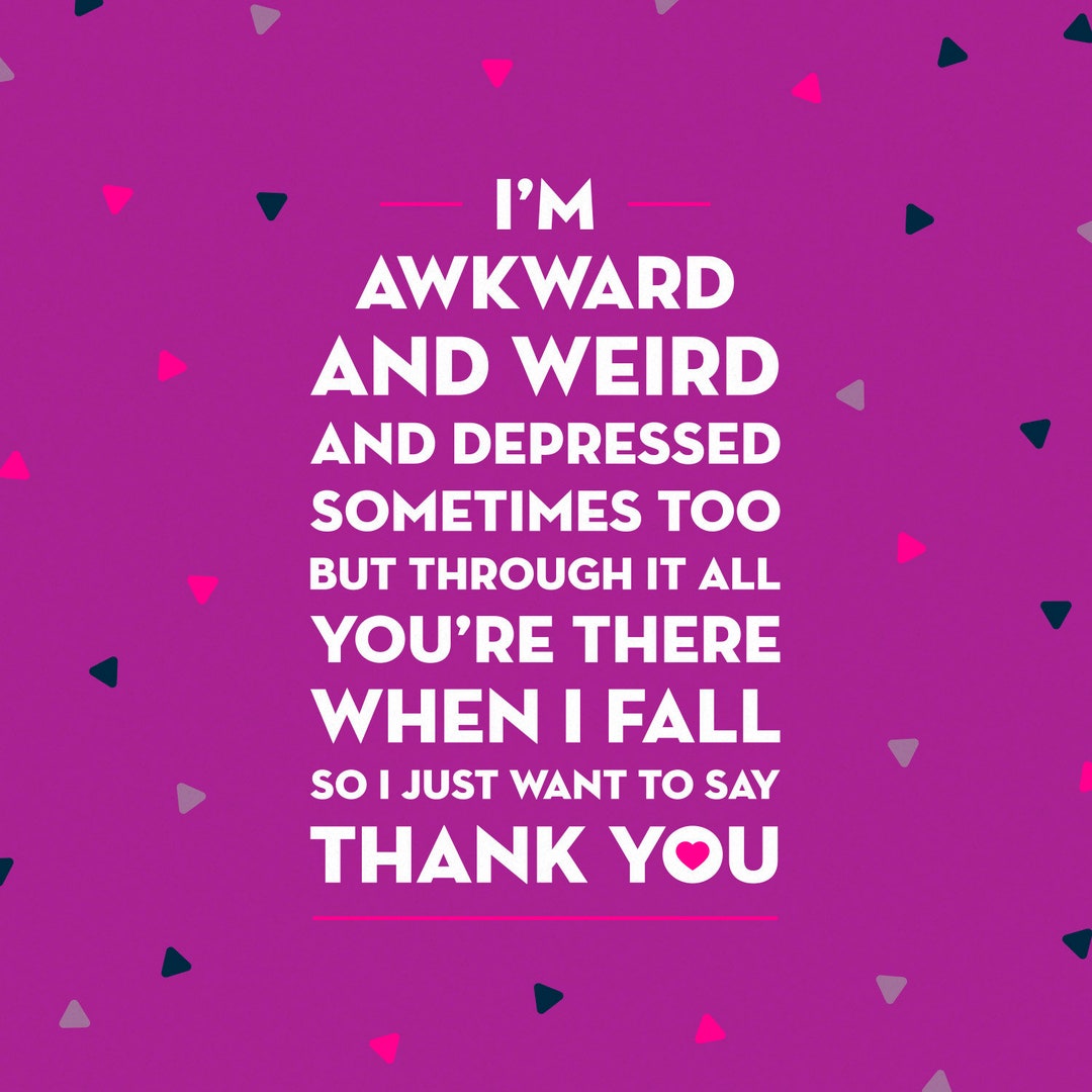 I'm Awkward Greeting Card - Etsy