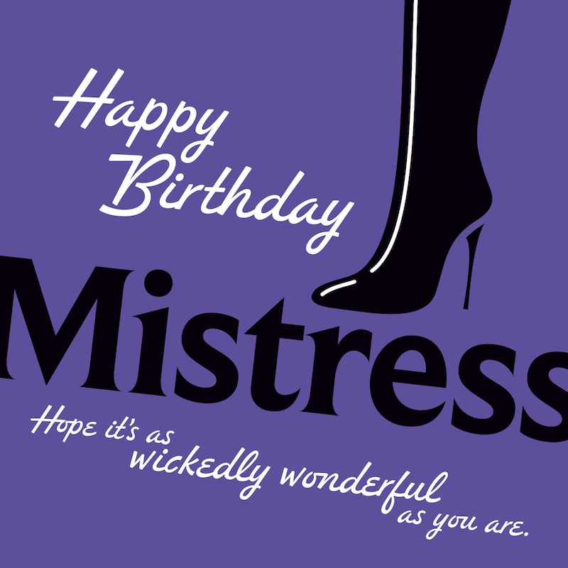 Mistress Birthday Cards - Etsy