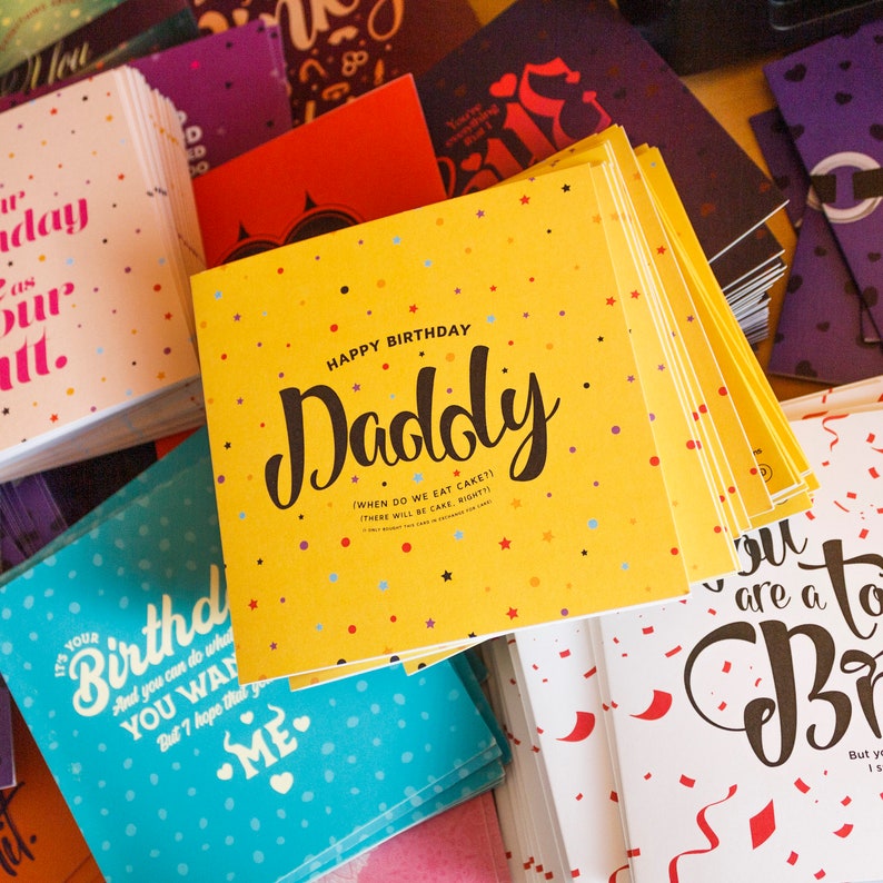 Happy Birthday Daddy Greeting Card - Etsy