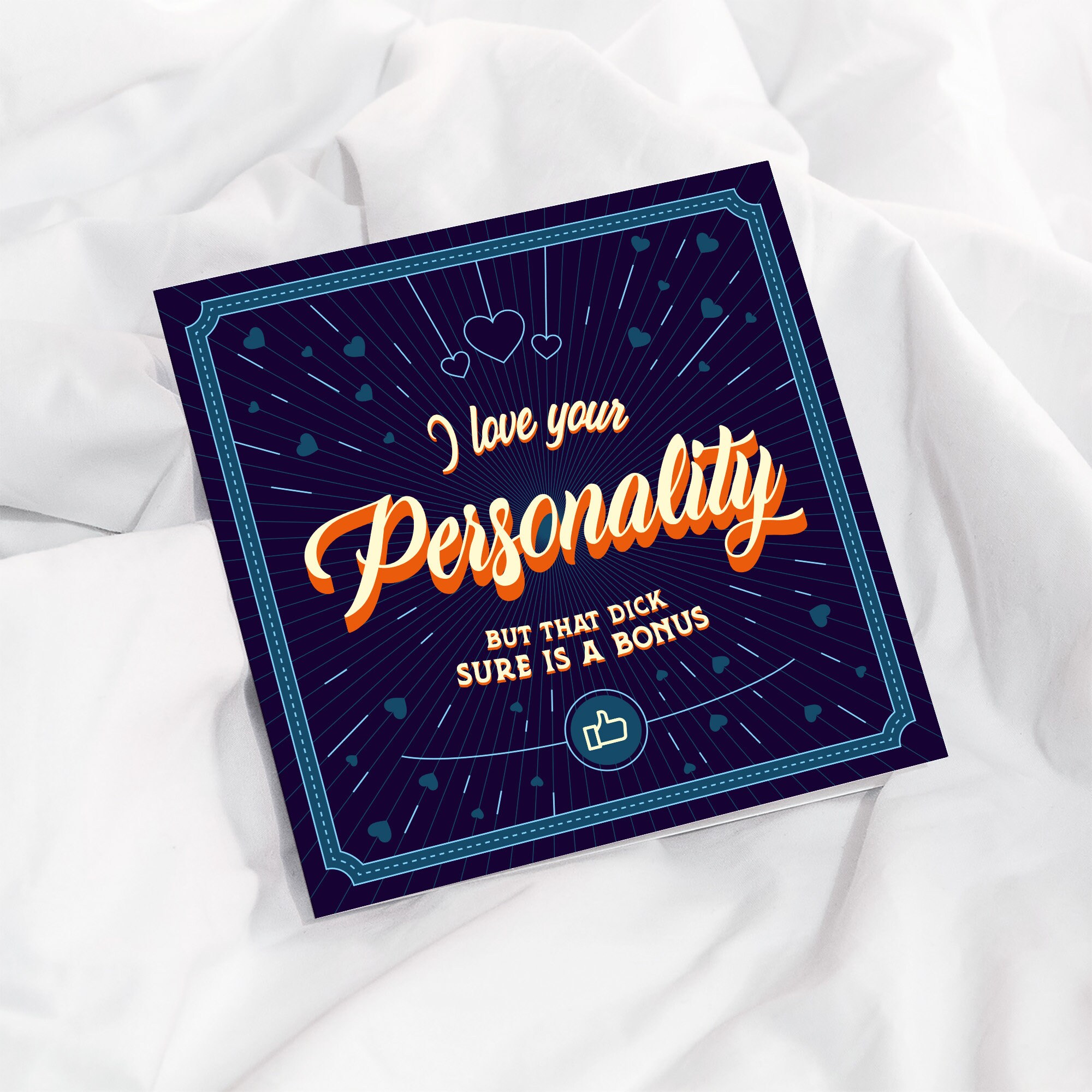 I Love Your Personality Greeting Card | Etsy
