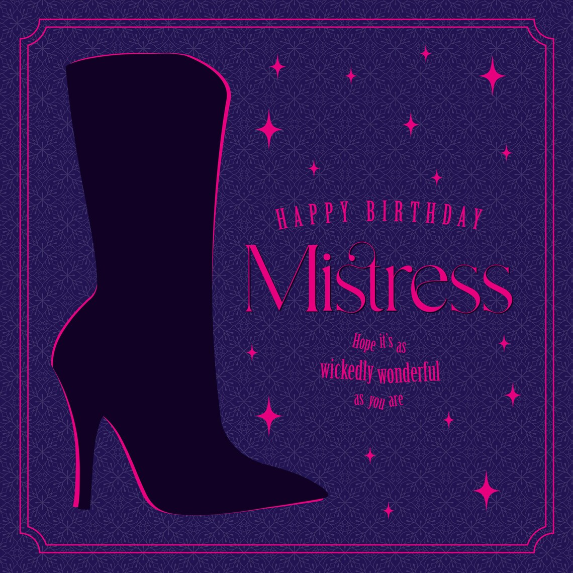 Happy Birthday Mistress Greeting Card - Etsy