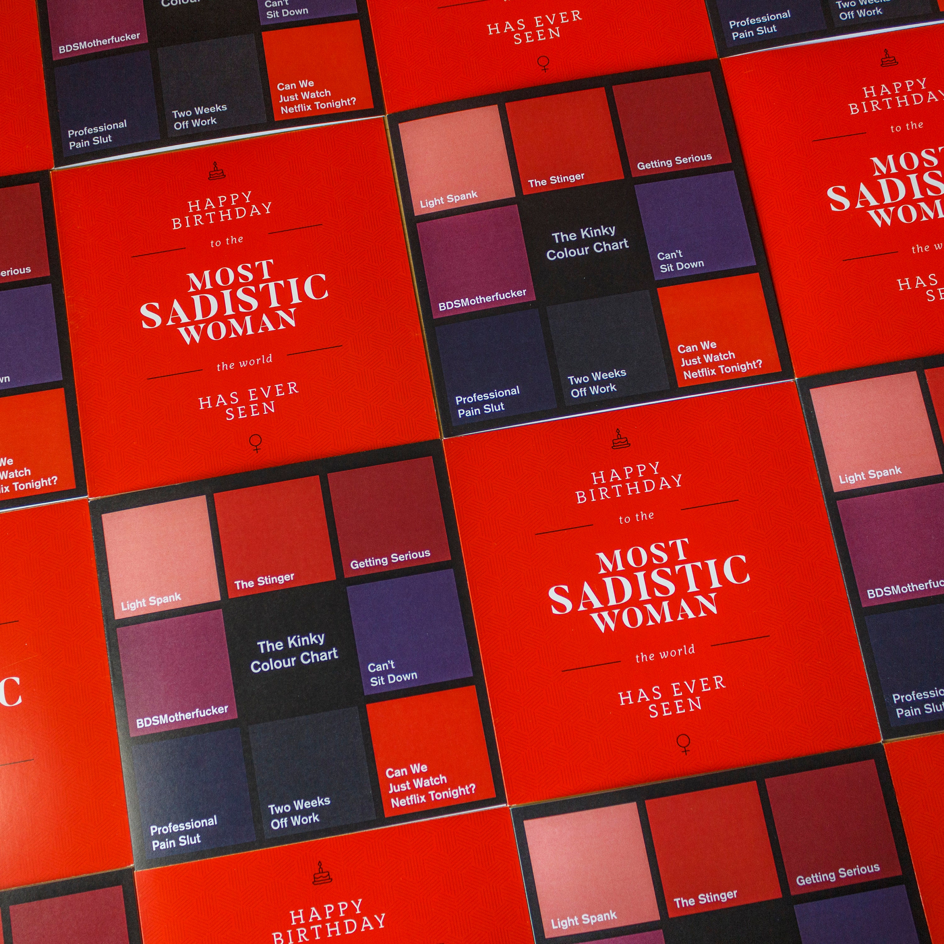 The Kinky Colour Chart Greeting Card - Etsy UK