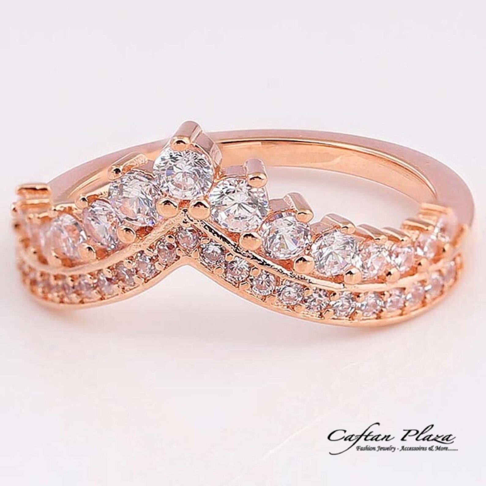 Anillo de hueso de deseo princesa 925 plata con zirconia | Etsy