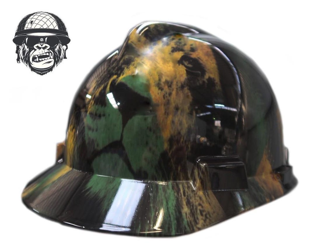 Custom Hydrographic Cap Style Safety Hard Hat JAMAICAN LION CAP - Etsy