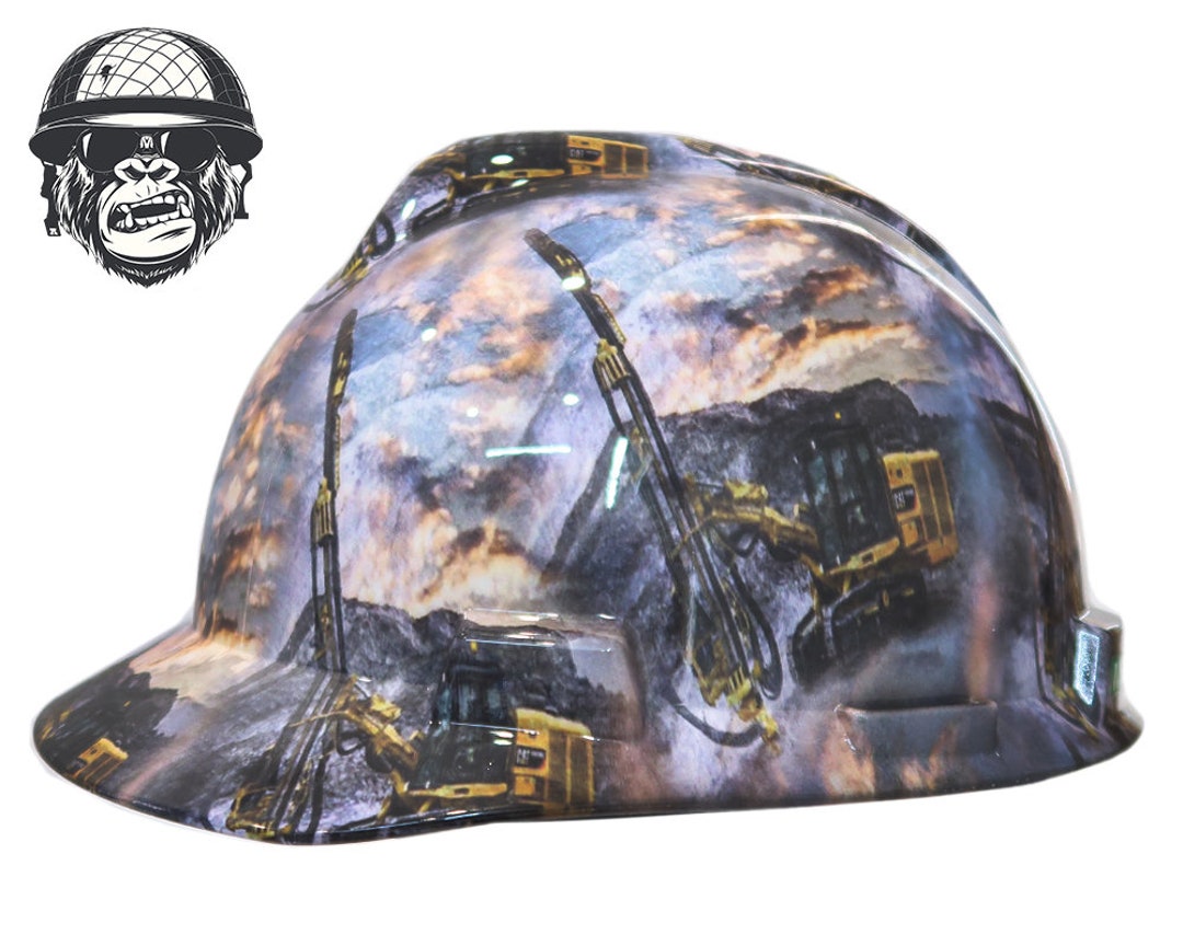 Custom Hydrographic Safety Hard Hat Helmet Ppe Industrial Mining ...