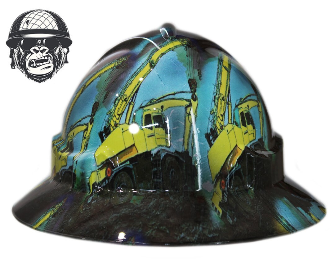 Custom Hydrographic Safety Hard Hat CRANE CARTOON Pro Choice Wide - Etsy