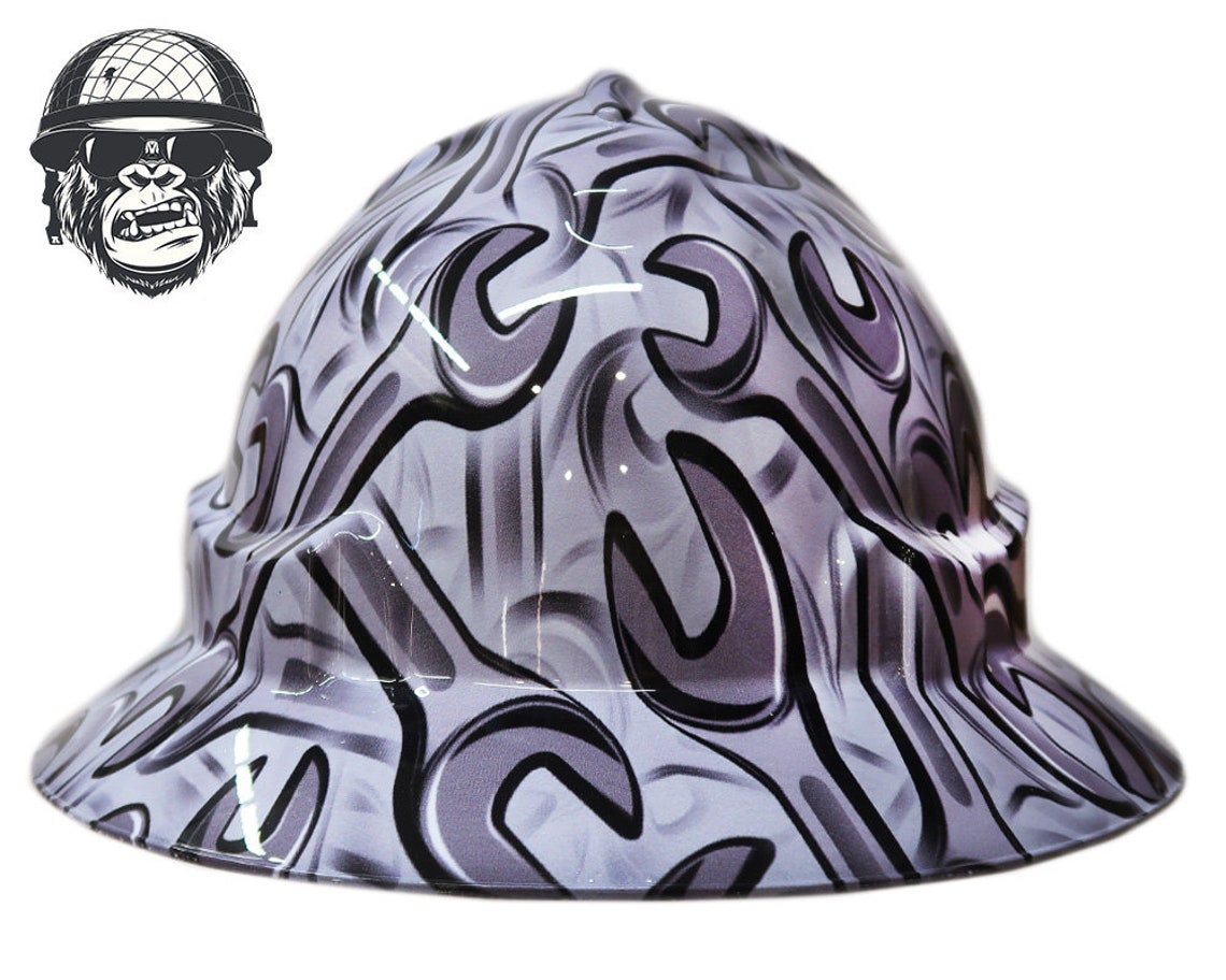 Custom Hydrographic Safety Hard Hat SPANNERS Pro Choice Wide - Etsy