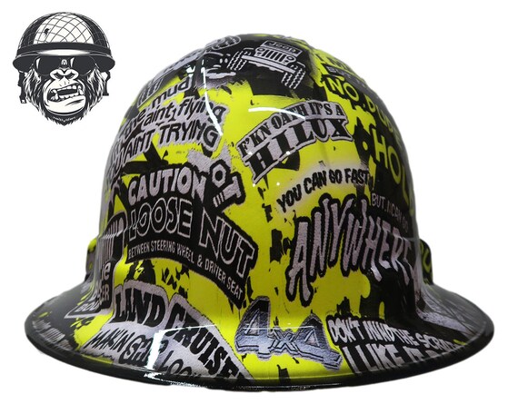 Custom Hydrographic Safety Hard Hat Bumper Stickers LOOSE - Etsy