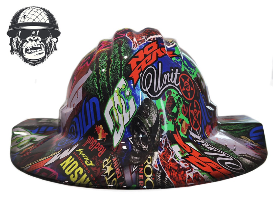 Custom Hydrographic Safety Hard Hat Mining Construction Ppe Industrial ...