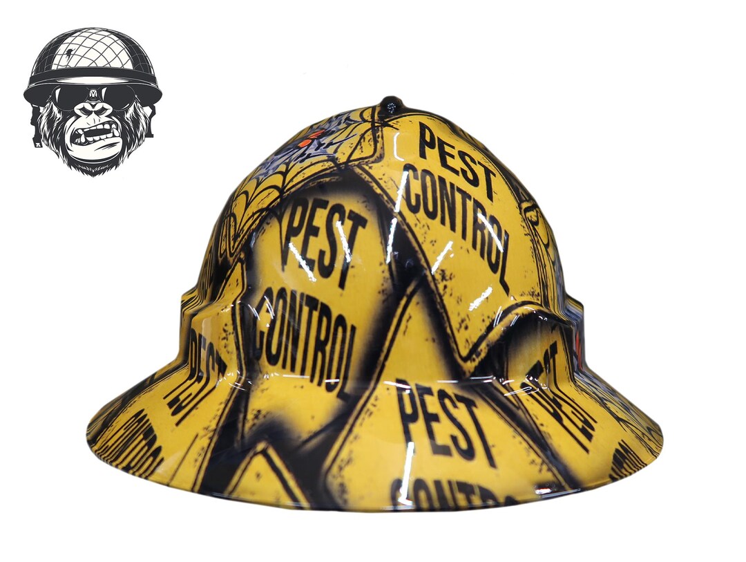 Custom Hydrographic Safety Hard Hat PEST CONTROL Pro Choice Wide - Etsy